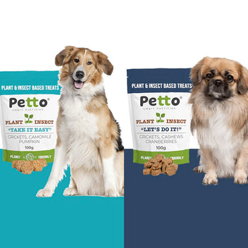 Healthy plant and insect based dog treats | Petto Smart Nutrition